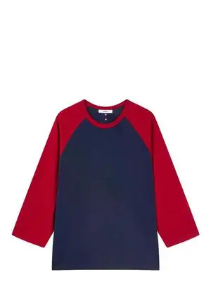 STUDIO TOMBOY Raglan Sleeve T-shirt - Blue