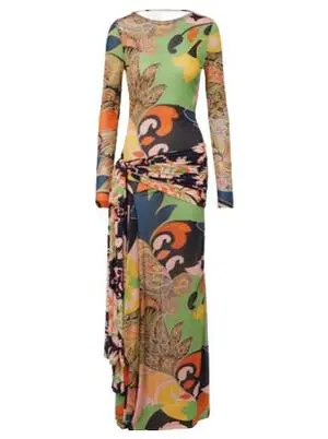 ETRO Etro Paisley Draped Gown