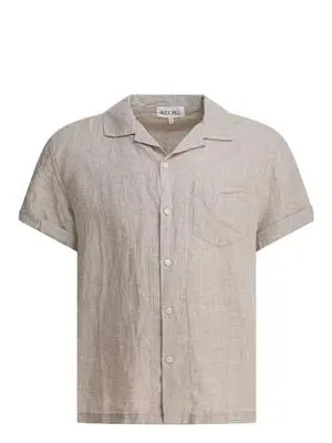 ALEX MILL Camp Linen Shirt - Beige