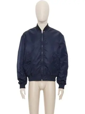 Valentino Garavani Zip-up Bomber Jacket - Navy Peony