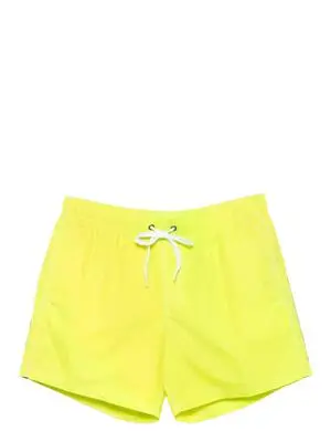 Sundek Striped Trim Drawstring Swim Shorts - Yellow