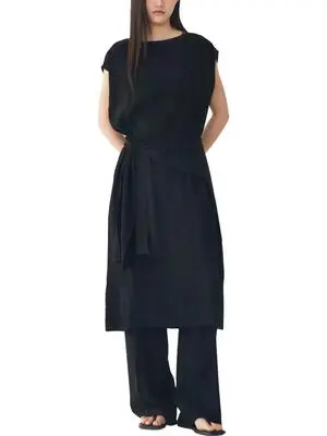 STUDIO TOMBOY Draped Wrap Dress - Black