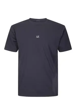 C.P. COMPANY Logo Mercerized Jersey T-shirt - Black