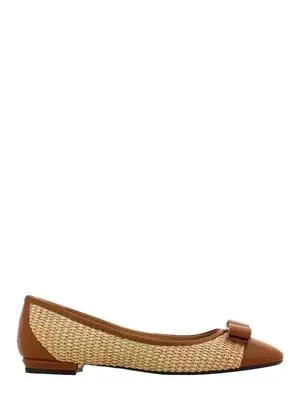 FERRAGAMO Vara Ballet Flats - Brown