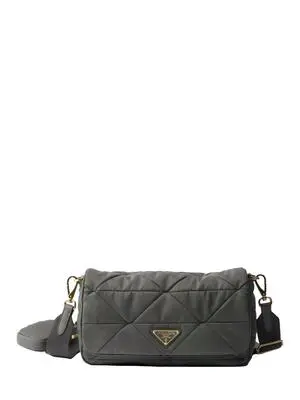 Prada Re-nylon Padded Shoulder Bag - Grey