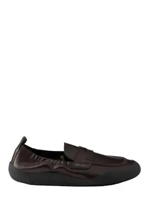 Prada Speedrock Leather Loafers - Brown