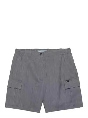 Prada Light Mohair Relaxed Fit Shorts - Grey