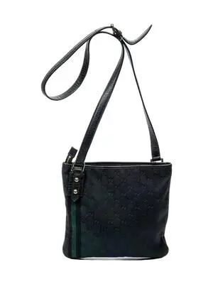 Gucci Jolicoeur Gg Canvas Crossbody Bag - Black
