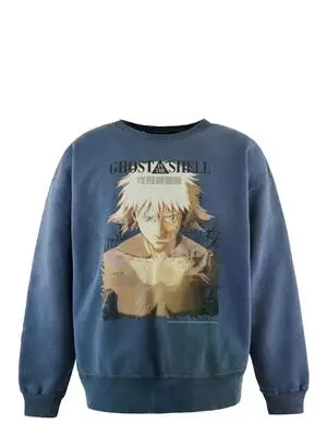 SAINT MXXXXXX Graphic-print Sweater - Blue