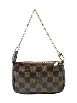 LOUIS VUITTON Chain Clutch Bag - Brown