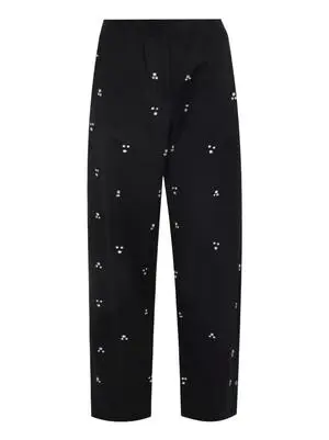 A PAPER KID Crystal Embellished Trousers - Black
