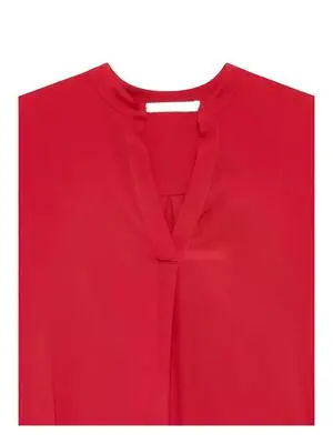 Malìparmi Fluid V-neck Blouse - Red
