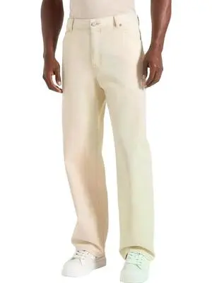 Manière De Voir Contrast Stitch Relaxed Fit Jeans - Neutrals