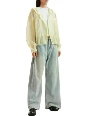B+AB Faded Effect Wide-leg Denim Jeans - Blue