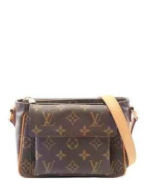 LOUIS VUITTON Louis Vuitton Monogram Canvas Vivacité PM Shoulder Bag Brown