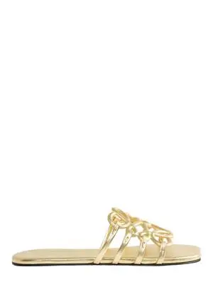 Loewe Petal Anagram Sandals - Gold