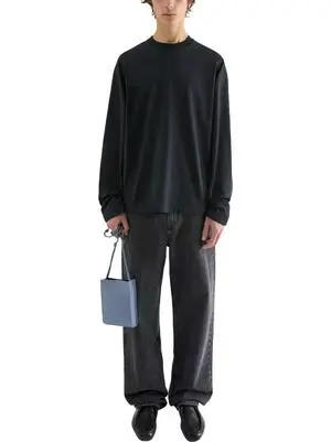 JIL SANDER Logo-print Boxy-fit T-shirt - Blue
