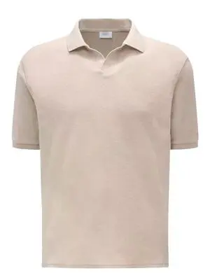 04651 / A TRIP IN A BAG Terry Johnny V-neck T-shirt - Neutrals