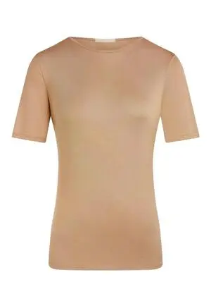12 STOREEZ Cassiopeia Silk T-shirt - Neutrals