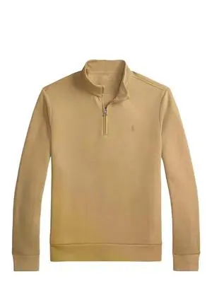 Polo Ralph Lauren Zip-up Sweater With Embroidered Logo - Neutrals
