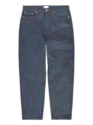 A.p.c. Logo Embroidered Contrast Stitched Jeans - Blue