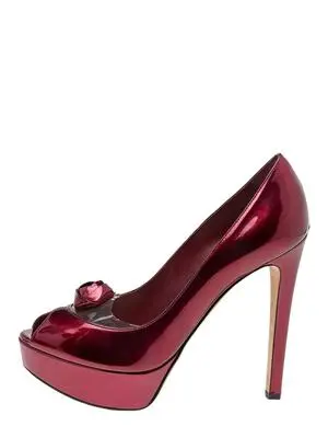 Dior Peep-toe Pumps - Red
