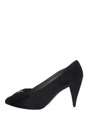 Dior Suede Heeled Sandals - Black