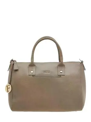 Furla Medium Linda Logo-charm Tote Bag - Neutrals