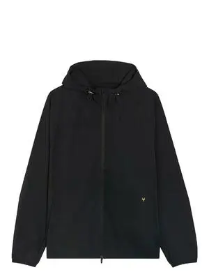 NOW YOU LIVE Overton Logo-detail Hooded Jacket - Black