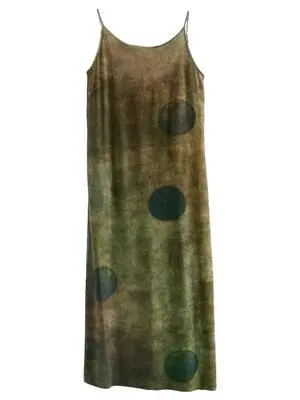 UMA WANG Polka-dot Daya Midi Dress - Brown