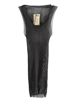 UMA WANG Ribbed Knit Tank Top - Black