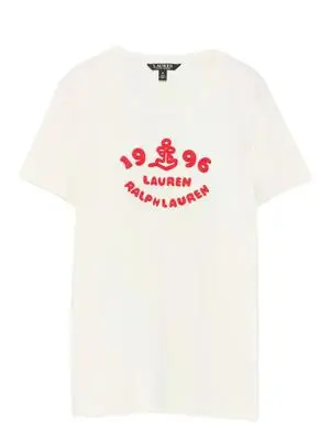 Ralph Lauren Embroidered Logo T-shirt - Neutrals