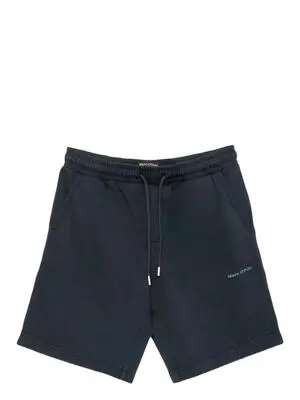 Marc O'polo Logo Print Drawstring Shorts - Blue