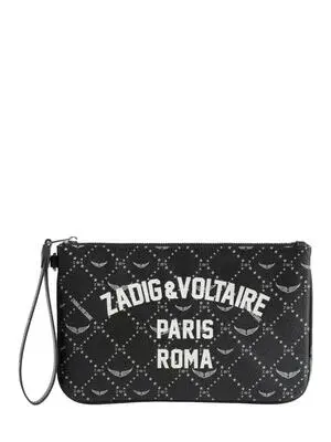 Zadig&Voltaire Roma Logo Pouch - Black