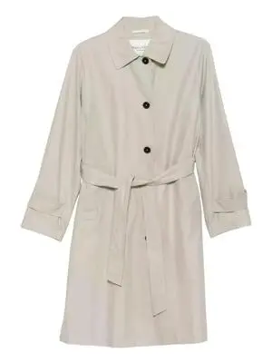Marc O'polo Belted Single-breasted Coat - Neutrals