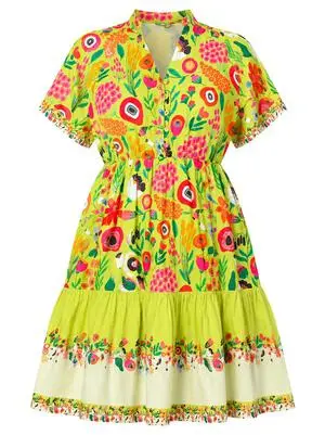 ISLAPAYAL Rhodes Mini Dress - Green