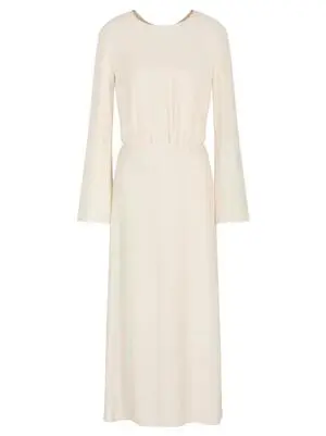 Giorgio Armani Flared-sleeve Midi Dress - Neutrals