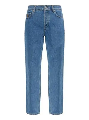 BY MALENE BIRGER Chicago" Straight Leg Jeans In Medium Wash Denim - Blue