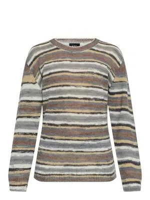 A.p.c. Striped Pattern Crew Neck Sweater - Multicolour