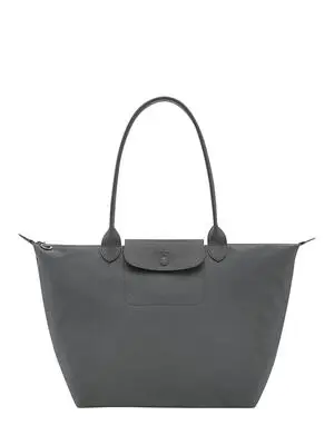 Longchamp Le Pliage Nylon Shoulder Tote - Anthracite