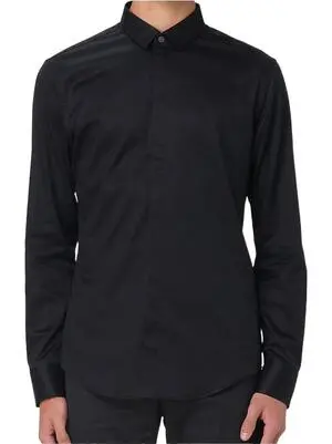 Emporio Armani Long Sleeve Shirt - Black