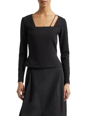 ISRAELLA KOBLA ISRAELLA KOBLA Asymmetric Strap Square Neck Top