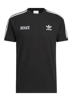 Adidas Menace Ringer Tee Shirt - Black