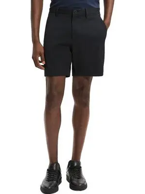Theory Slim-straight Stretch Shorts - Black