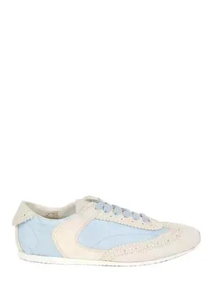 Ermanno Scervino Brogue-detail Scalloped Sneakers - Blue
