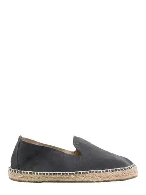 Manebí Braided Raffia Sole Espadrilles - Grey