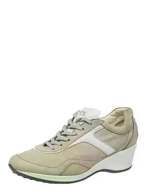 TOD'S Tod's Grey Leather And Suede Low-Top Sneakers Grey