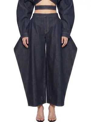 ALAÏA Alaïa Wide Leg Denim Pants