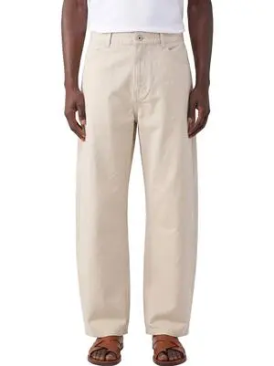 COOR Cotton Wideleg Trousers - Beige