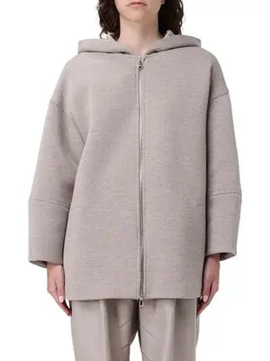 Max Mara Max Mara Virgin Wool Blend Hoodie Beige